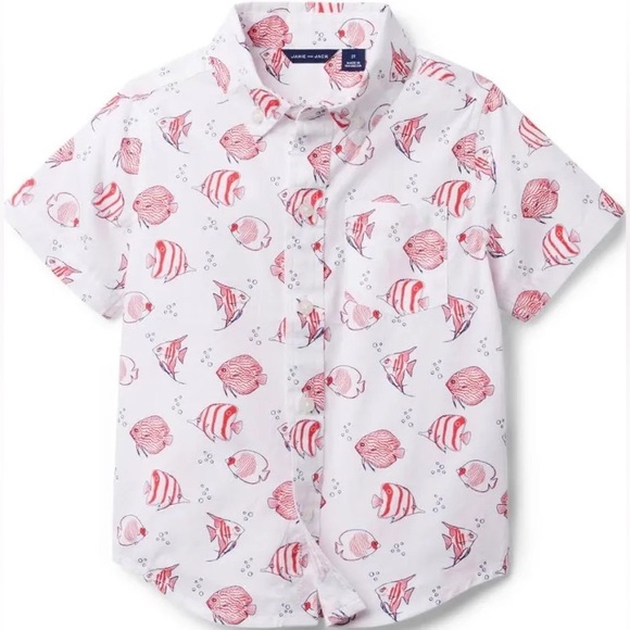 Janie and Jack | Shirts & Tops | Janie And Jack Button Down Fish Print ...